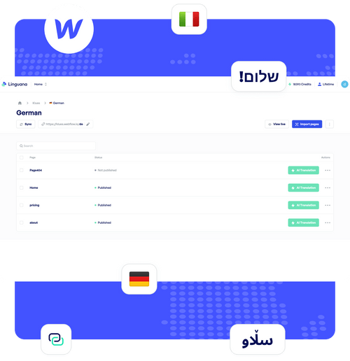 Linguana - Make your Webflow site multilingual